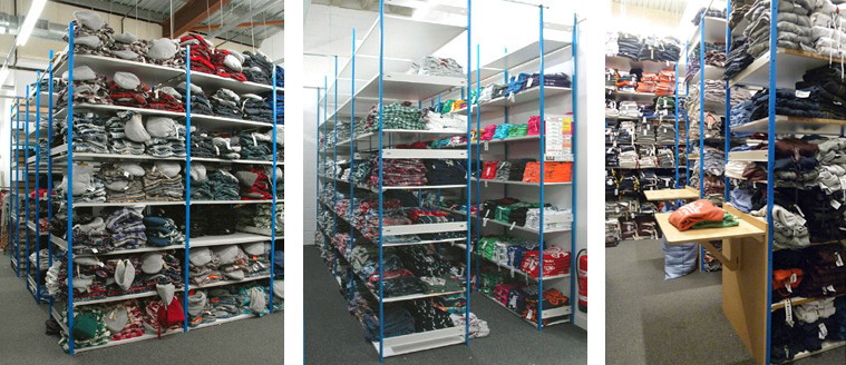 Garment Storage - Clothes Shelving For Stockrooms