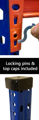 2m High Longspan Racking Complete Unit - Heavy Duty Warehouse Rack