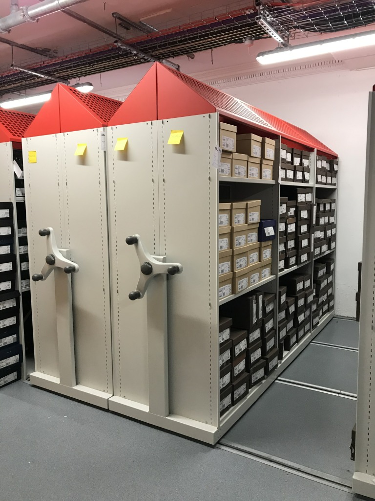 High Density Shoe Racking For London Department Store