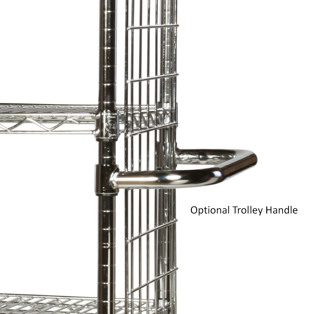 Buy Chrome Wire Shelf Trolleys Online