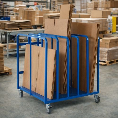 Cardboard Box Storage Trolley