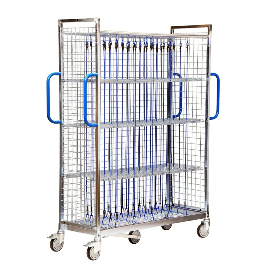 EZR KT3 Order Picking Trolley With Bungee Dividers