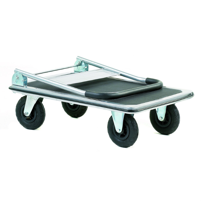 Big Wheel Platform Trolley With Folding Handle - 350kg