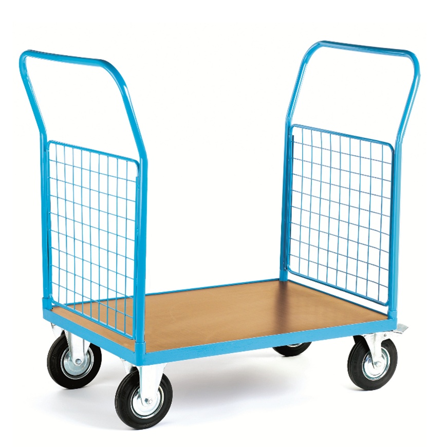 Industrial Platform Truck (500kg) With 2 Mesh Ends