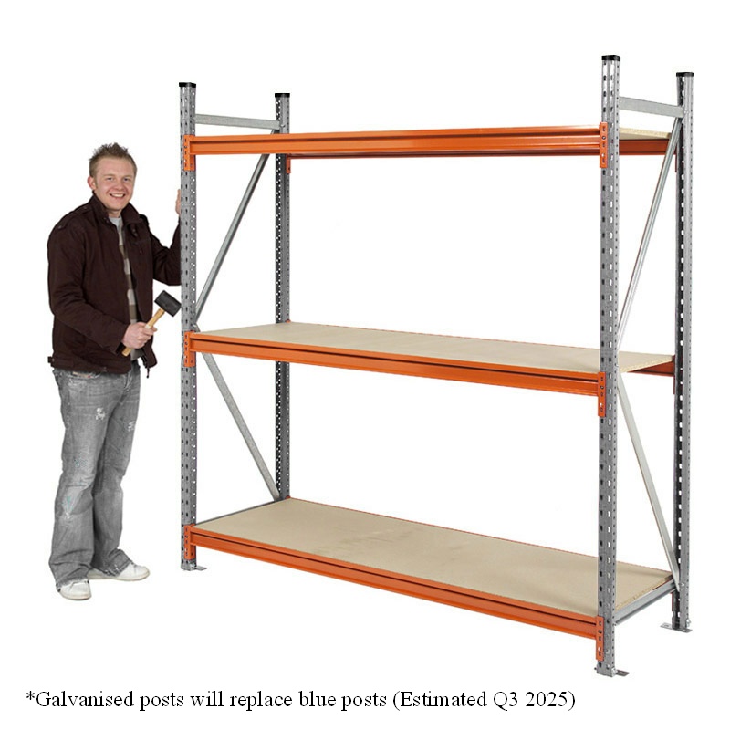 2m High Longspan Racking Complete Unit - Heavy Duty Warehouse Rack