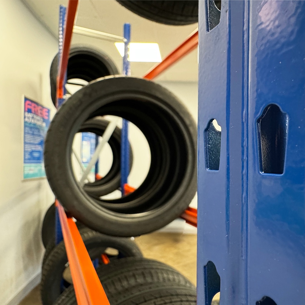 Longspan Heavy Duty Tyre Racking 2.5m High