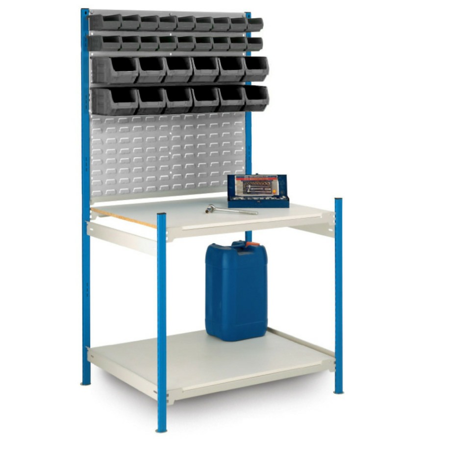 Small Parts Workstation Complete With Louvre Panel