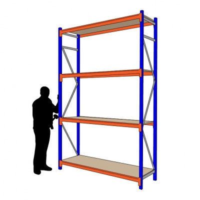 2m High Longspan Racking Complete Unit - Heavy Duty Warehouse Rack