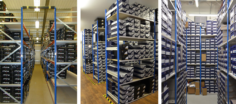 Stockroom Racking For Shoes